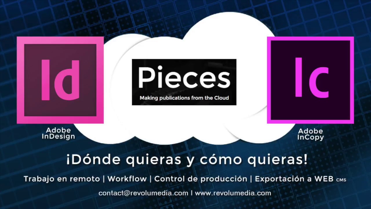 InDesign y InCopy trabajando desde el Cloud con Pieces - YouTube