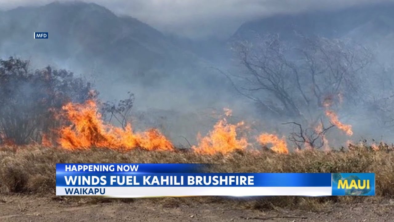 Kahili brush fire contained by 75% and closes Maui highways, no ...