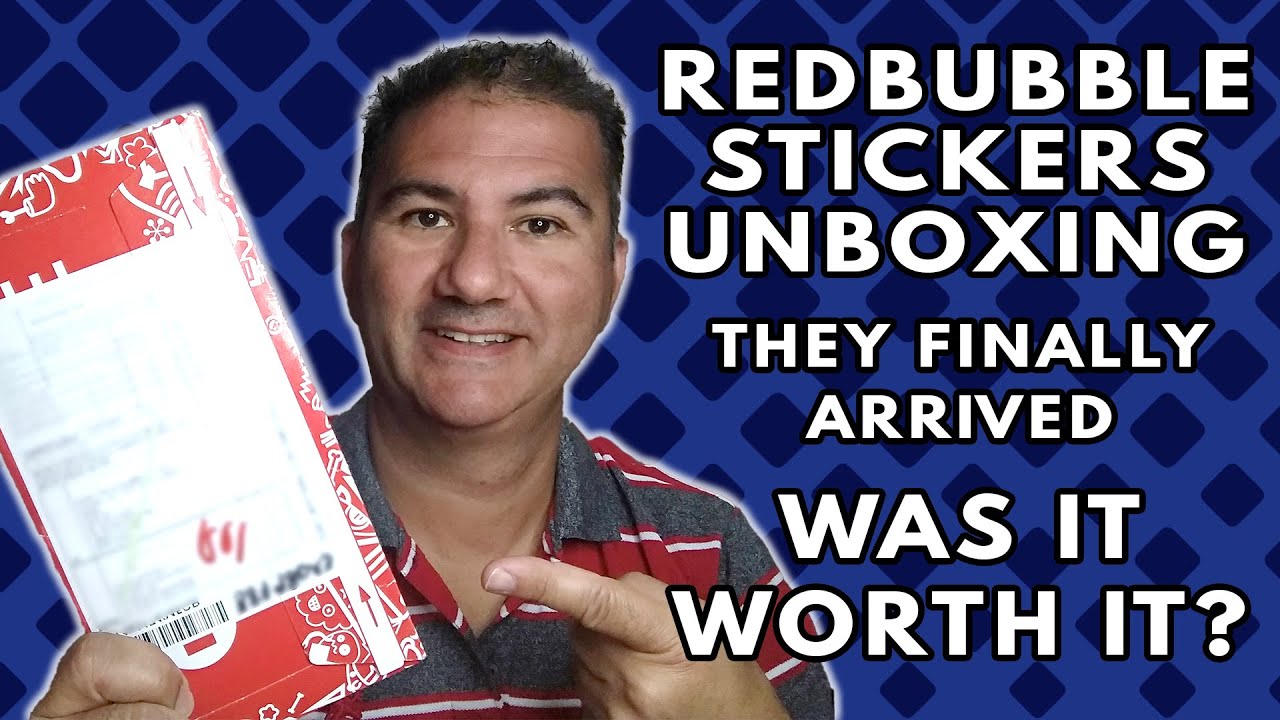 Redbubble Sticker Order Unboxing - YouTube