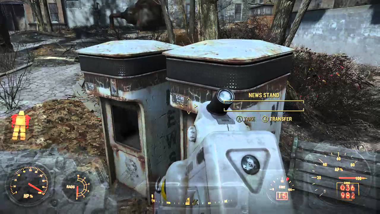 Fallout 4: Ghoul Head In Fire Barrel - YouTube