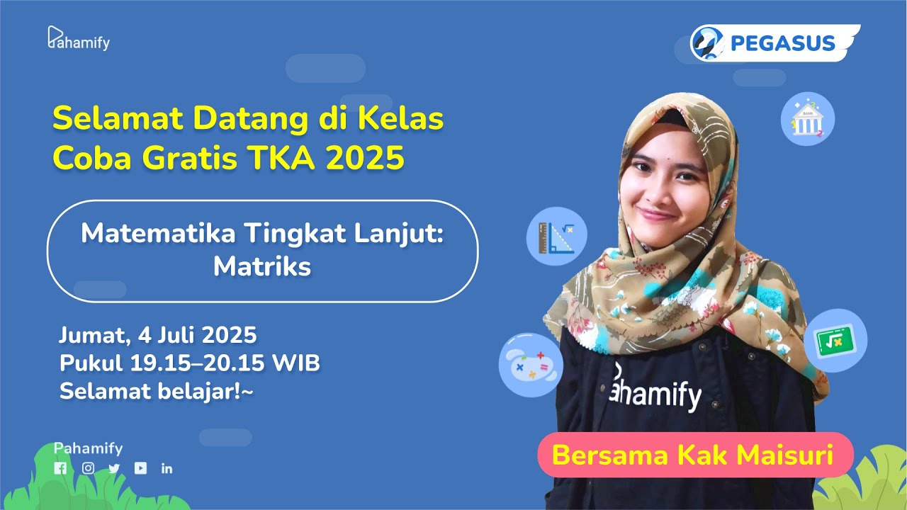 Matematika Lanjut TKA: Matriks (Materi Prioritas) - YouTube