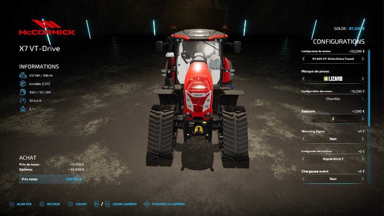 FS 22 : Mod McCormick X7 VT-Drive Track - YouTube