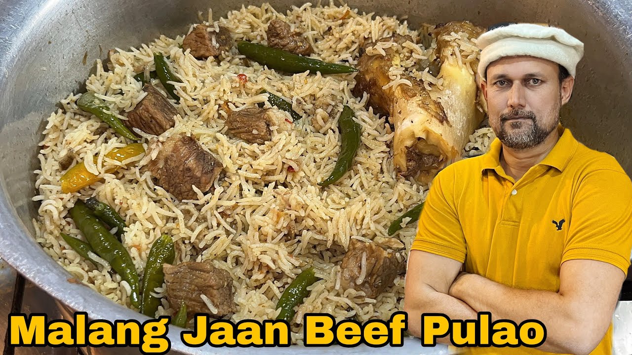 Malang Jaan Beef Pulao recipe | Bannu Beef Pulao recipe | Malang jan ...