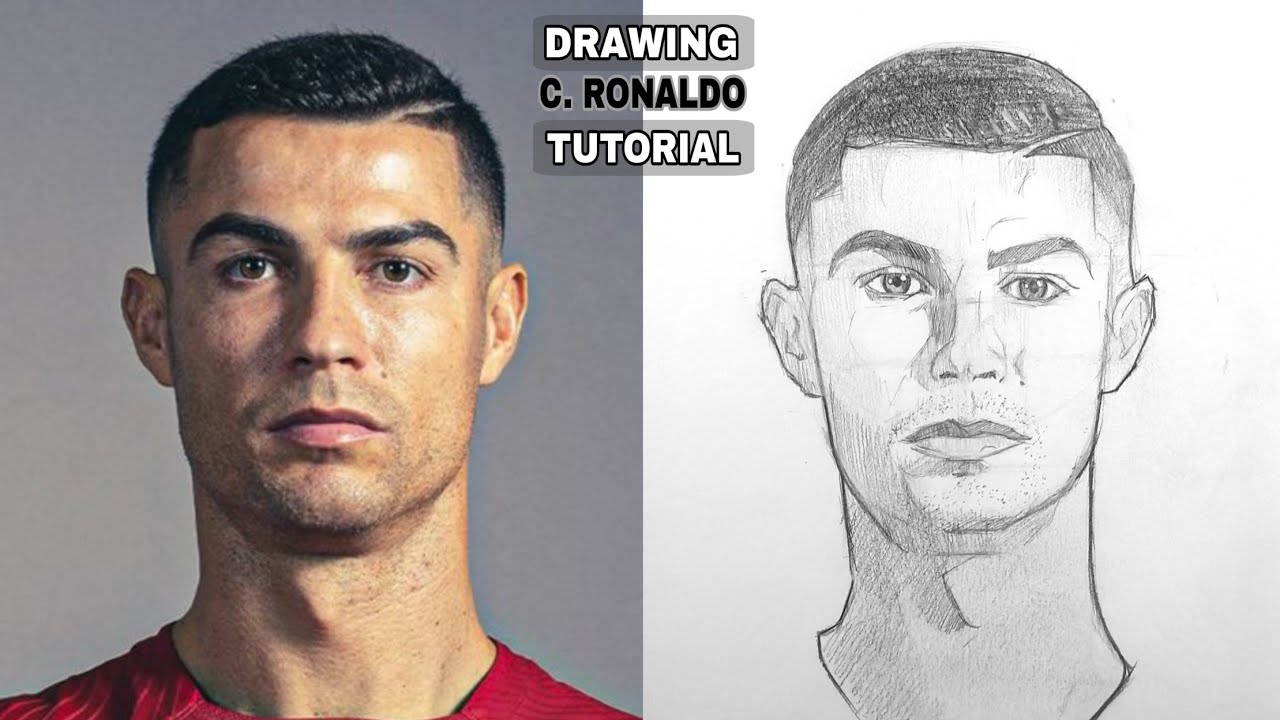 Cristiano ronaldo drawing tutorial #drawing #loomismethod # ...