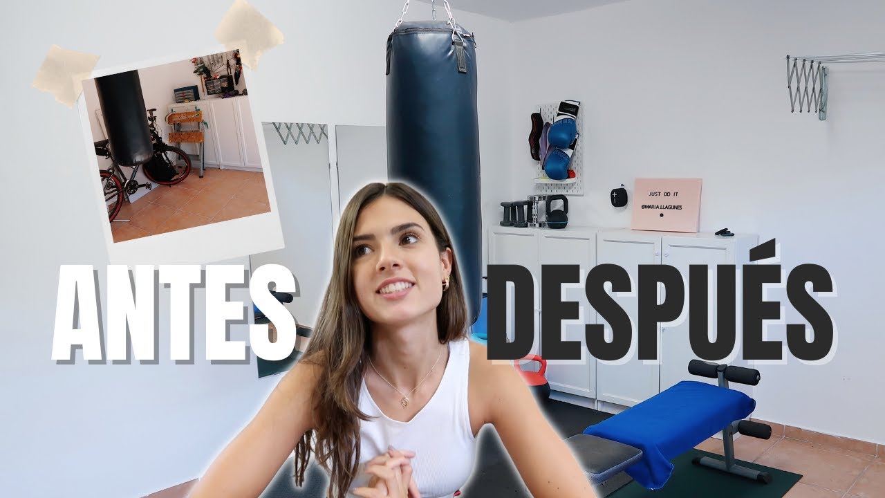 MINI GYM EN CASA *antes y después* // Gimnasio en casa barato y con ...