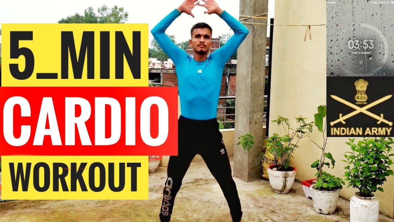 Full Cardio 5 Min Workout at Home - YouTube