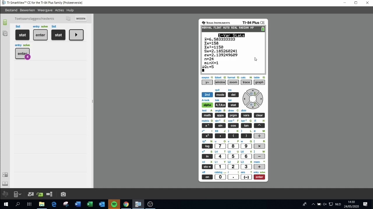 stat calc 1 var stats - YouTube