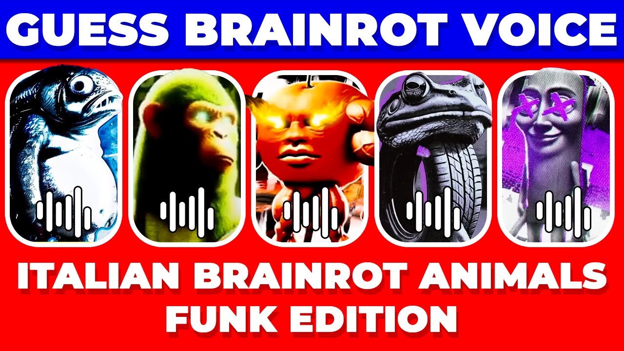 Guess ITALIAN BRAINROT ANIMALS FUNK Edition | Tralalero Tralala Funk ...
