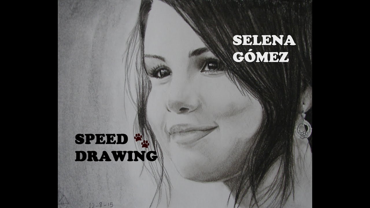 SPEED DRAWING - SELENA GÓMEZ by [a friend🐾] - YouTube