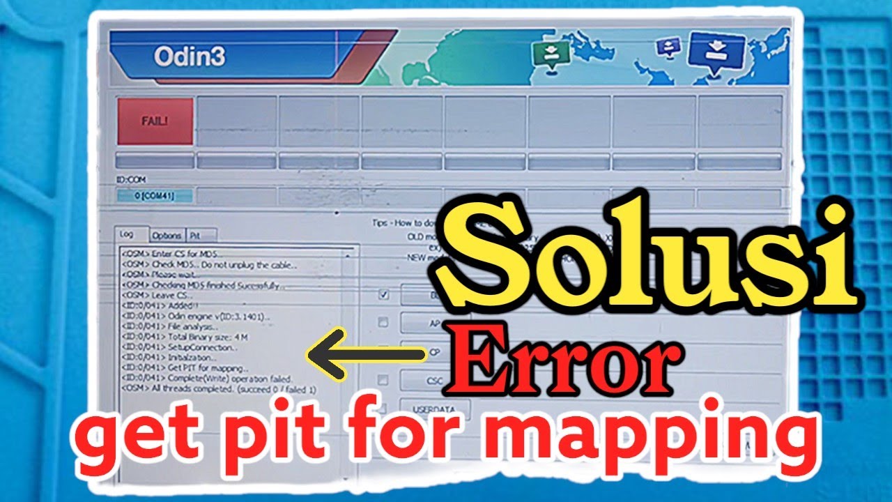 get pit for mapping odin always stuck and failed solution 100% done ...