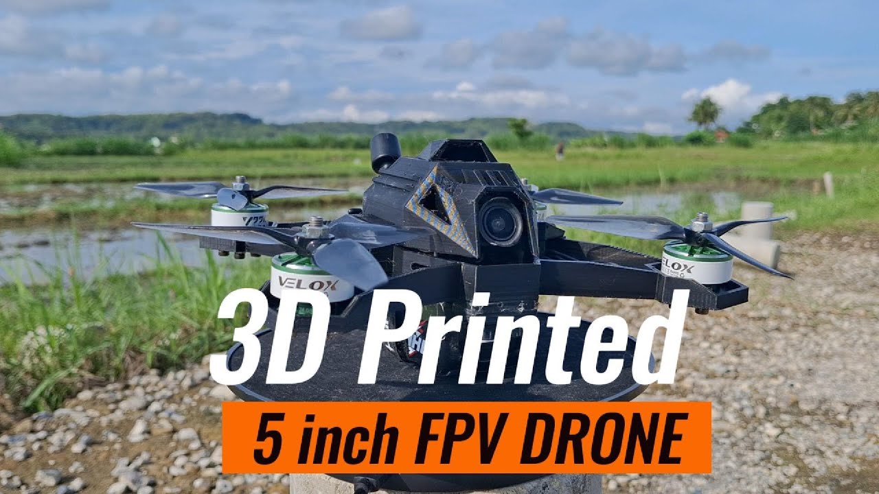 membuat drone 5 inch dari bahan 3d print PLA - YouTube