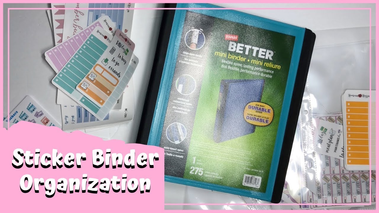 Organizing my Sticker Binder - YouTube