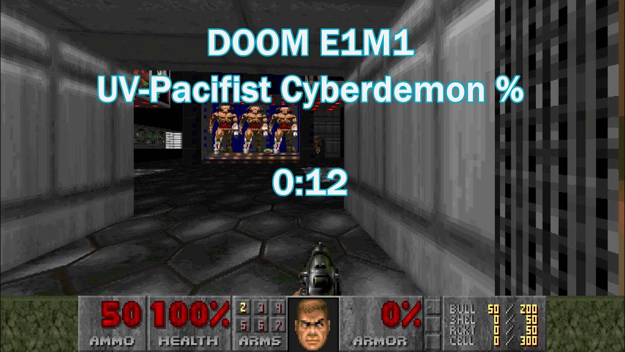 Speedrunning DOOM except every enemy is a cyberdemon - YouTube