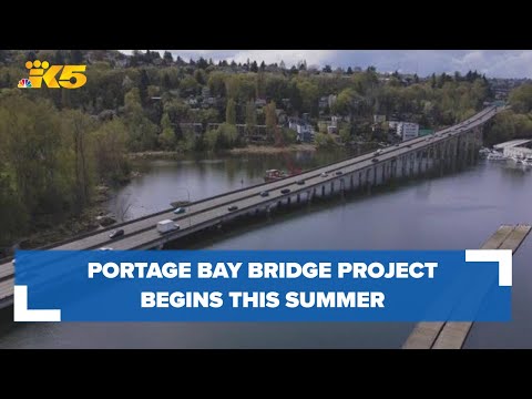 Portage Bay Bridge reconstruction begins in August - YouTube