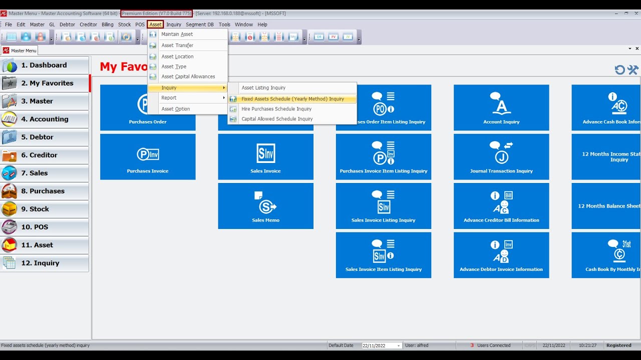 Asset Register Module [Monthly/Yearly Method, Post to Account] (Master ...