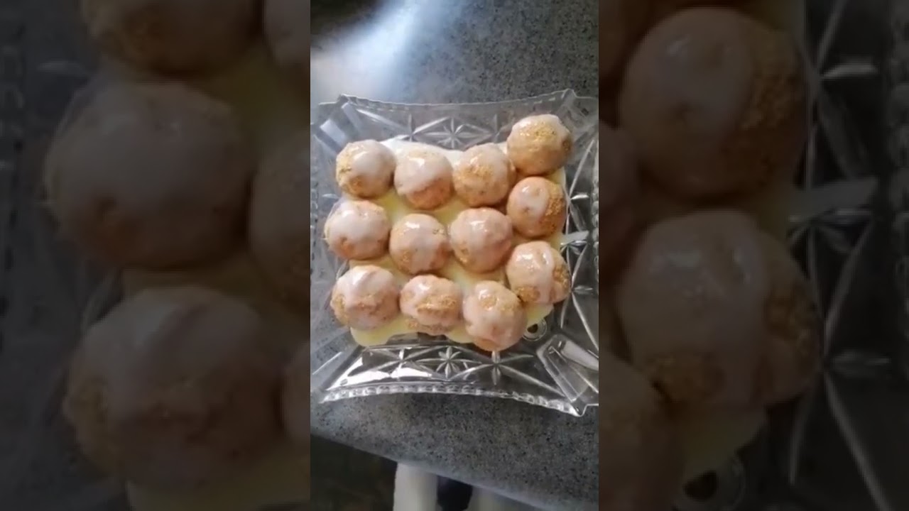 PERFECT Puff Pastry Balls coated with milk ! THE BEST SWEET FOR ...