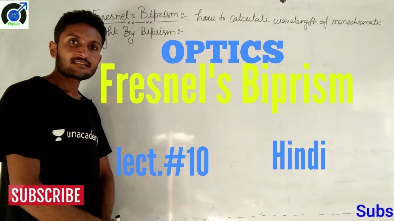 fresnel's biprism experiment in Hindi - YouTube