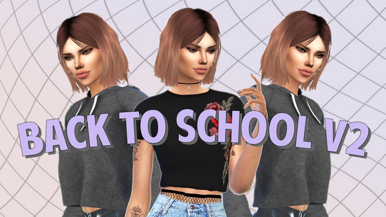 Sims 4 Cas Tumblr Girl V2 Full Cc List Sim Youtube