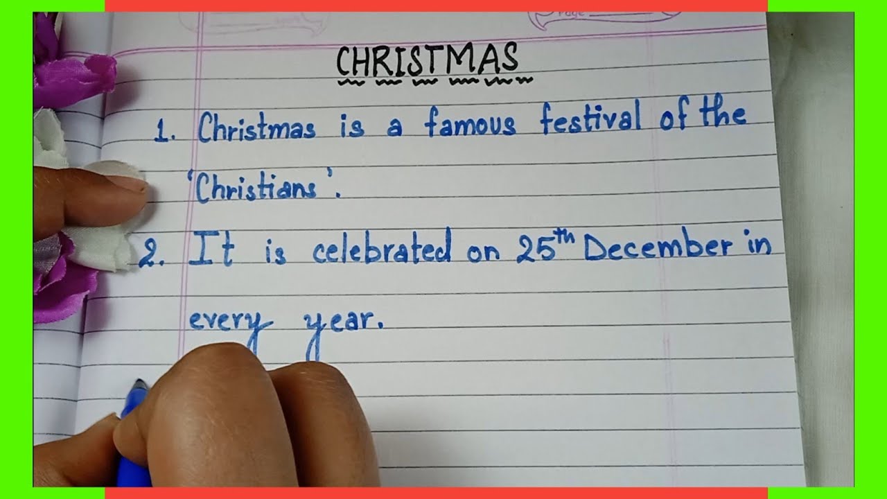10 Lines Essay on Christmas Festival ⛄| Christmas Day Essay in English ...