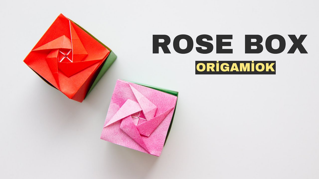How to Make Origami Rose Box - YouTube