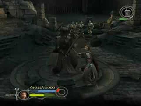 Lord of the Rings Rotk Game Aragorn Vs the Mouth of Sauron - YouTube