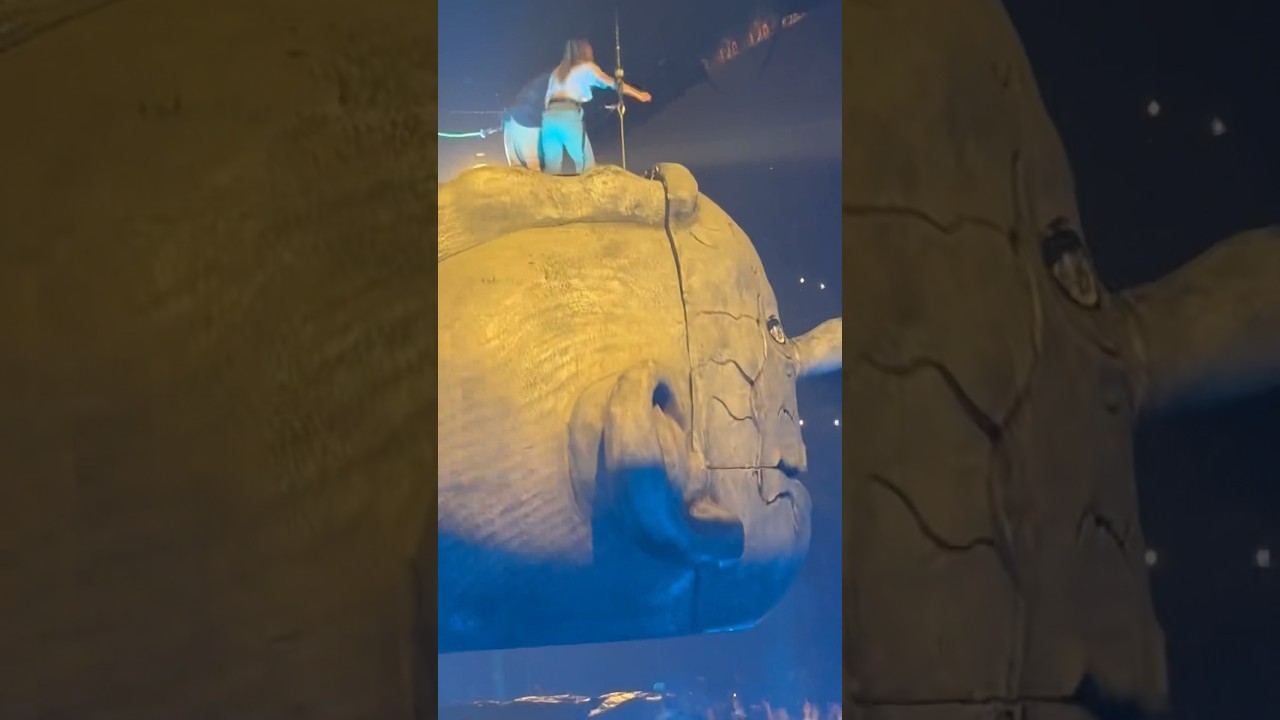 Fans on top of the statue at Travis Scott concert # Travisscott # ...