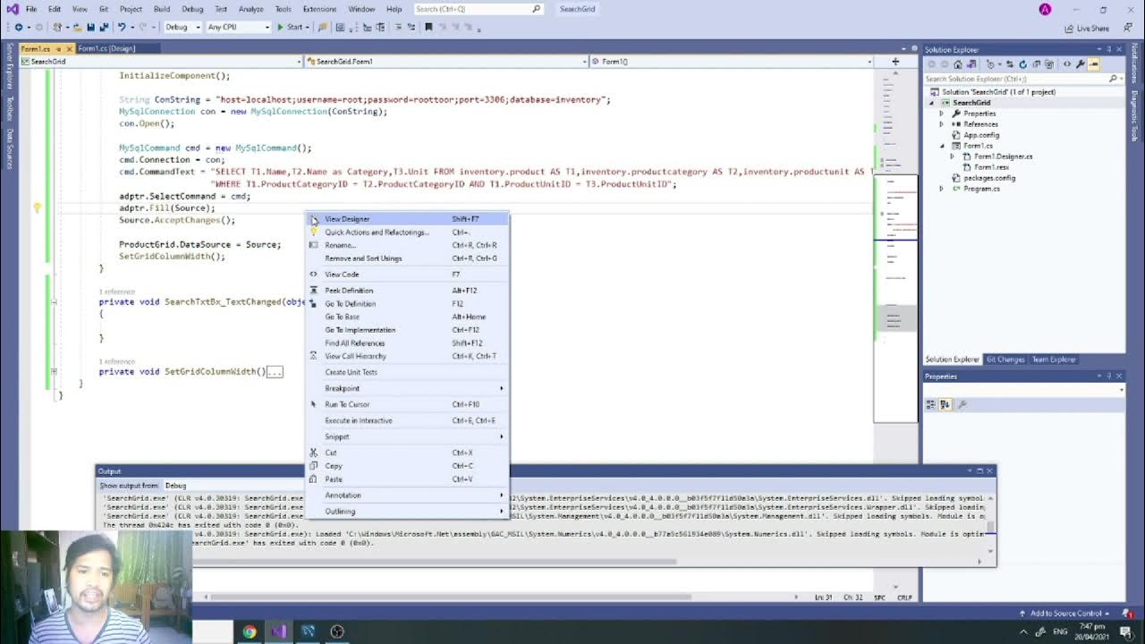 How to do search operation in DataGridView in C# Winforms- Step by Step ...