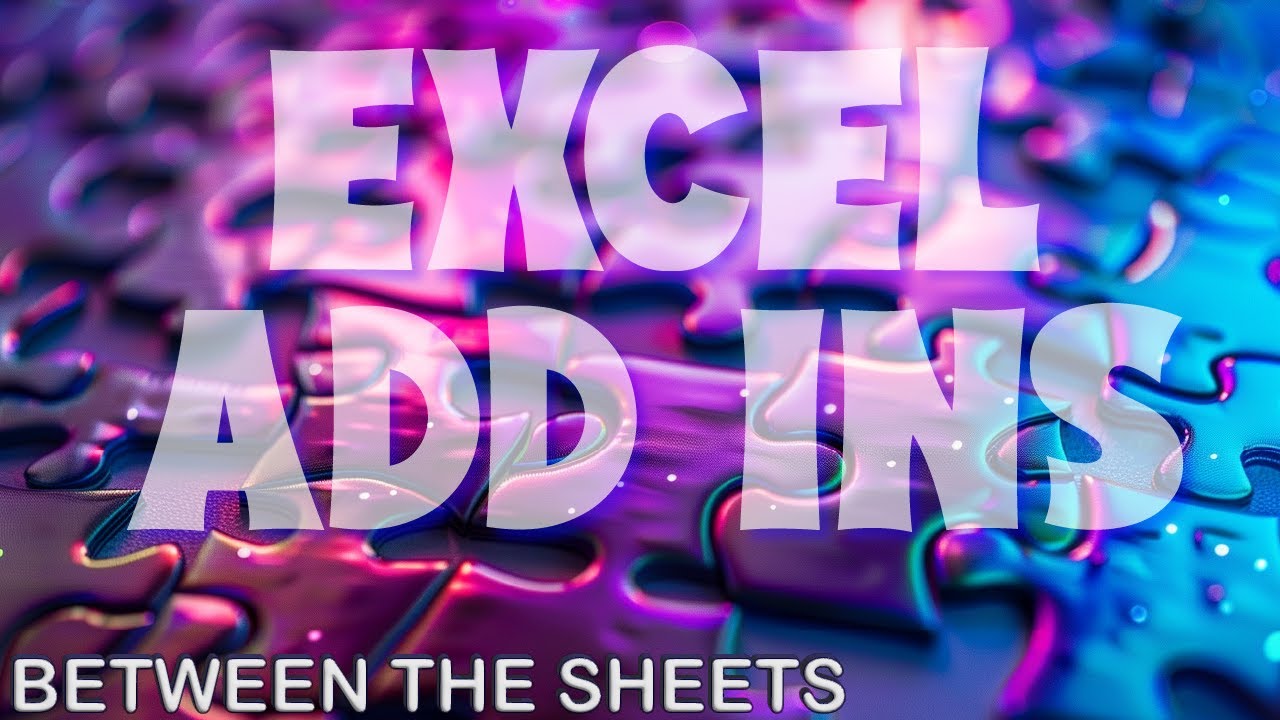 Installing & Using Excel Add Ins - YouTube