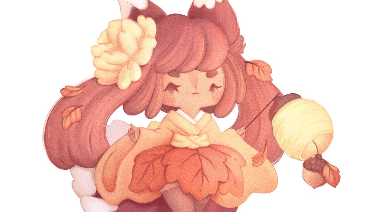 Speedpaint - Autumn Kitsune - YouTube