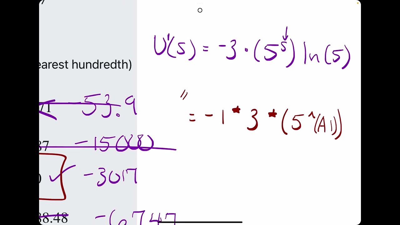 Quiz 5 problem 3.2.3b (VT MATH 1025) - YouTube