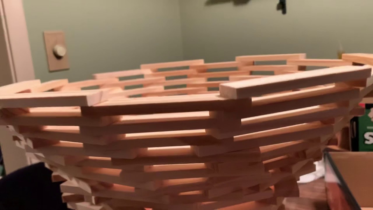 Wood ball funnel with complex geometric patterns - YouTube