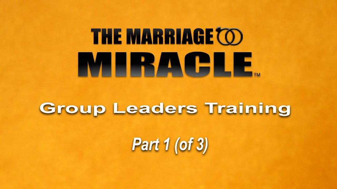 TMM Group Leader Training (Part 1 of 3) - YouTube