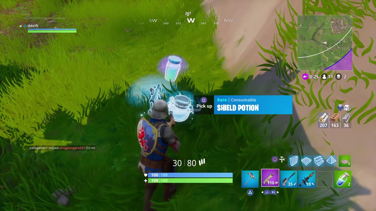 Sniper kill on bush (fortnite battle royale #17) - YouTube