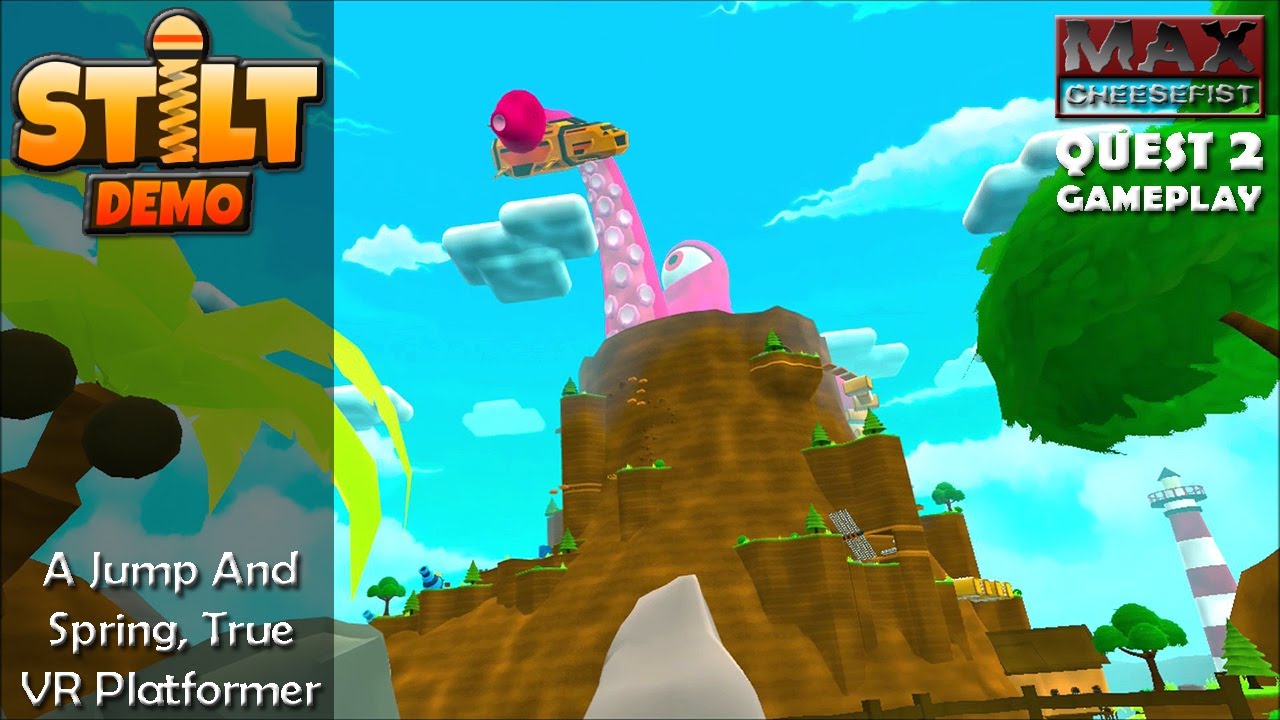 STILT DEMO // A Jump And Spring, True VR Platformer // QUEST 2 Gameplay ...