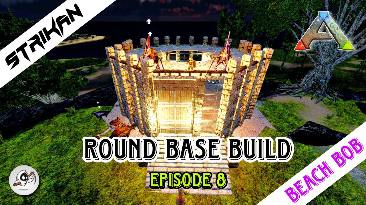 Round Base Build in ARK Mobile | Beach Bob | S01EP08 | ARK: Survival ...