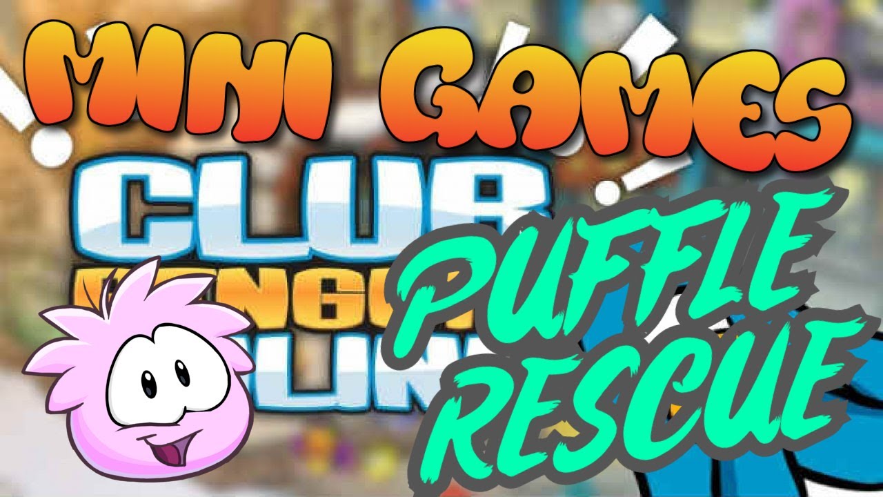 Playing Puffle Rescue | Pink Puffle | Club Penguin Online Mini Games ...