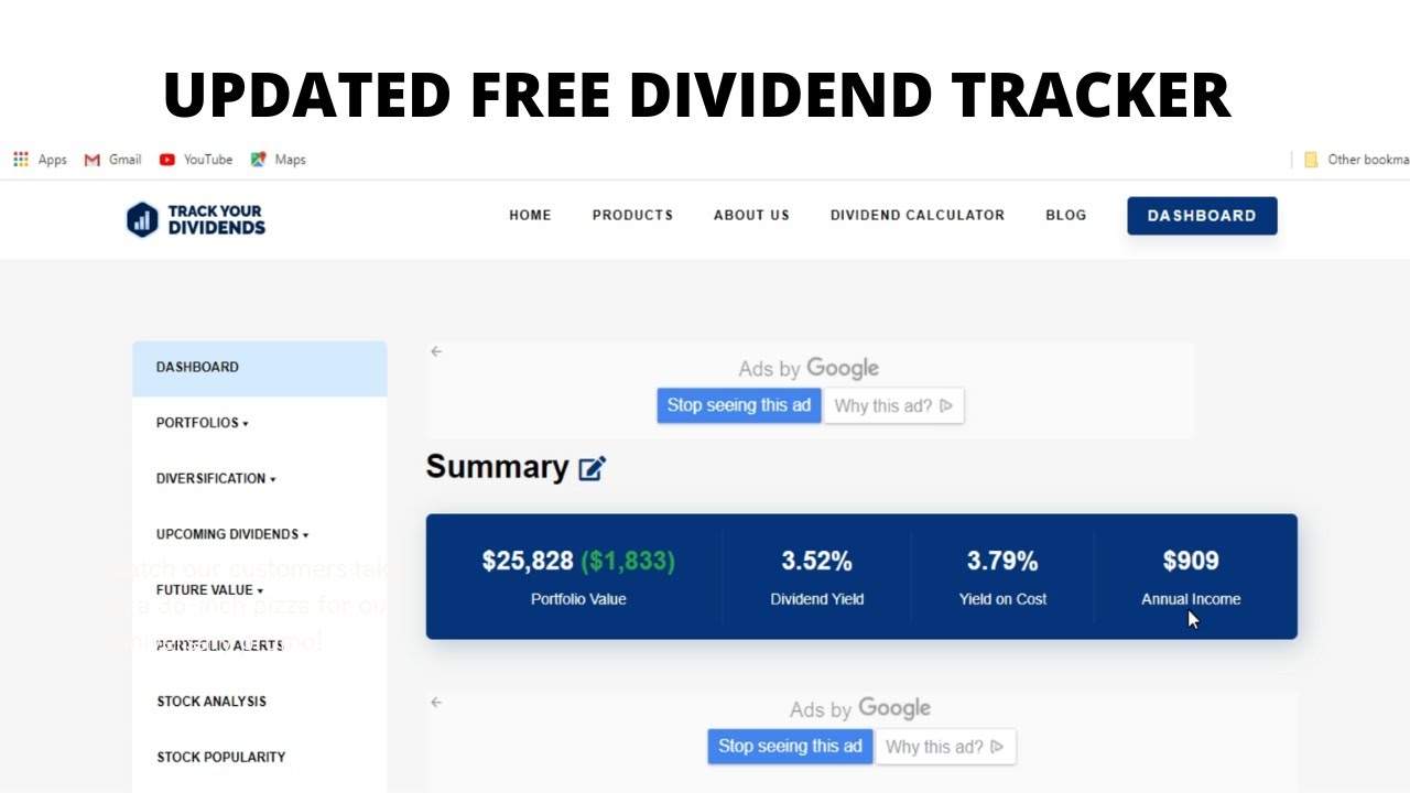 This is a Must Have Free Updated Dividend Track. Track Your Dividends ...