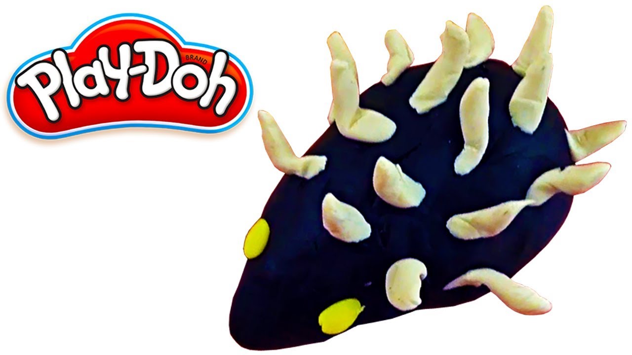 How To Make a Hedgehog with Play Doh | Clay Modeling for Children - YouTube