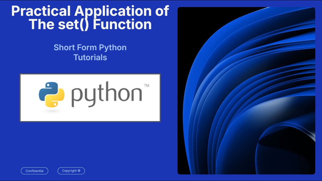 Python set() Function Tutorial | Remove Duplicates & Set Operations for ...