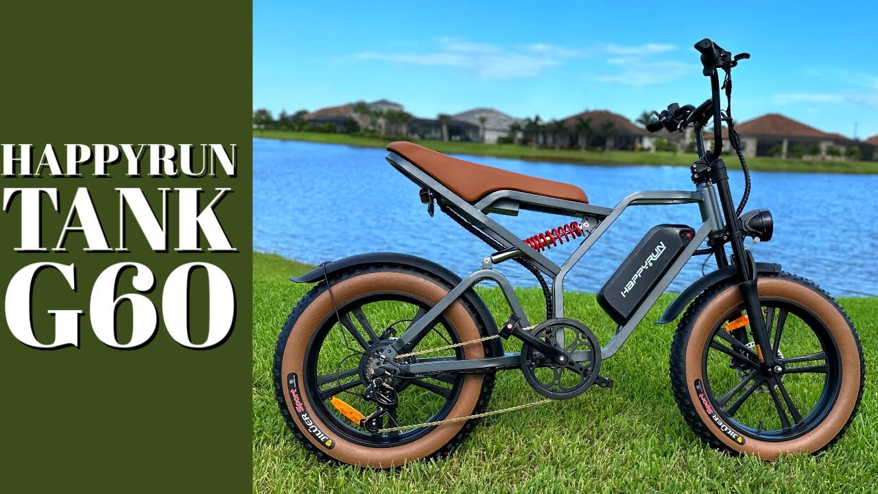 Happyrun G60 TANK Fat Tire Electric Bike - Power and Beauty - YouTube