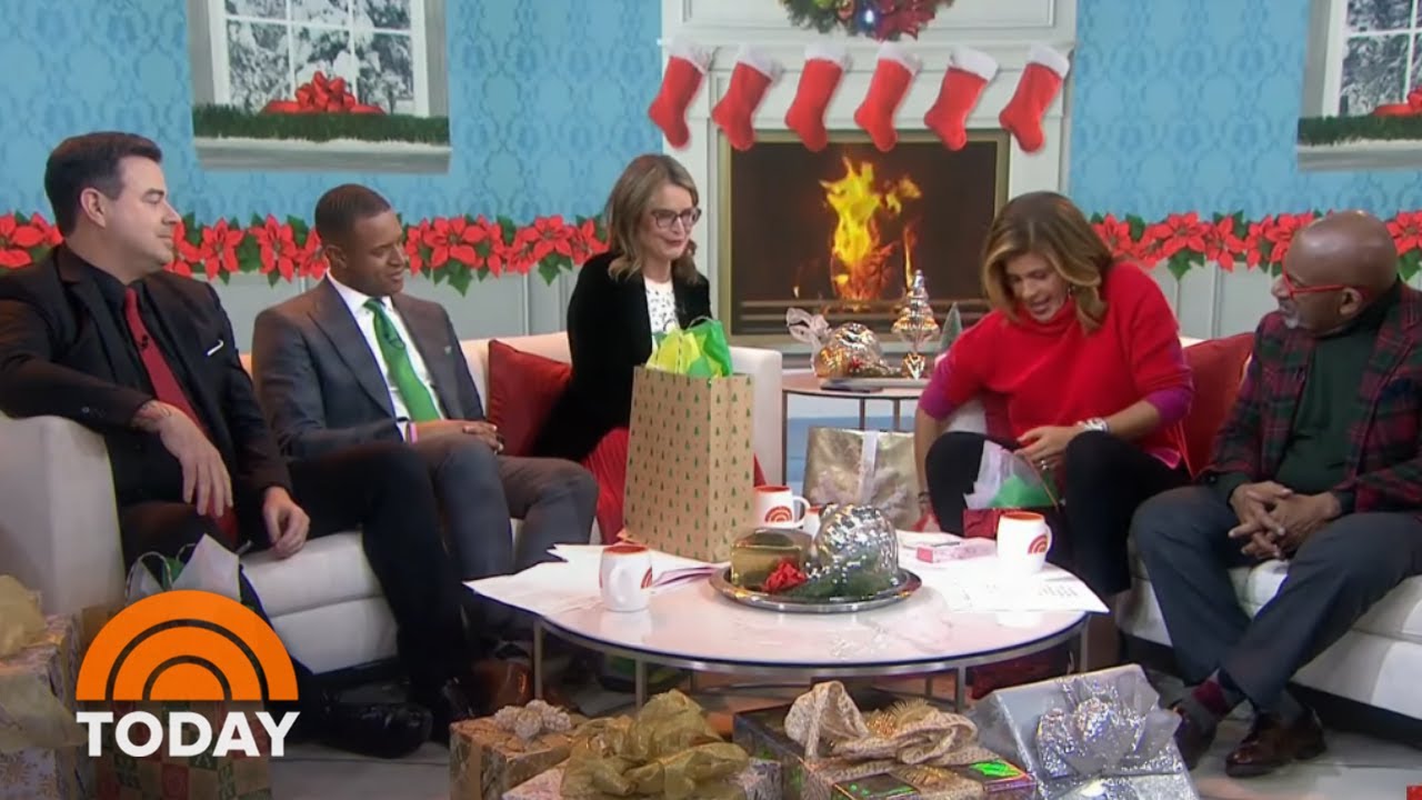 See The TODAY Anchors Exchange Gifts For Secret Santa | TODAY - YouTube