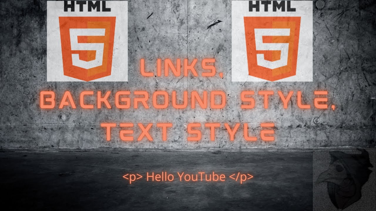 Learn HTML - Link Pages, Style Backgrounds & Text in HTML - YouTube
