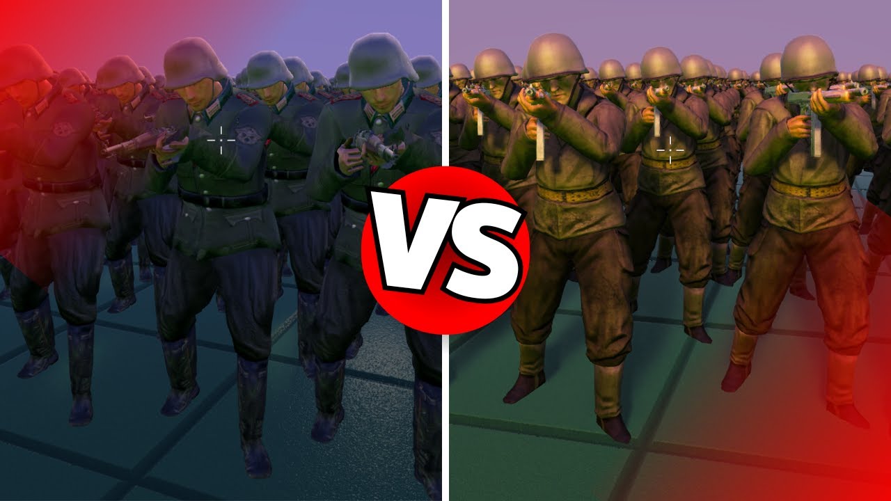 5000 U.S SOLDIERS VS 5000 GERMAN SOLDIERS - YouTube