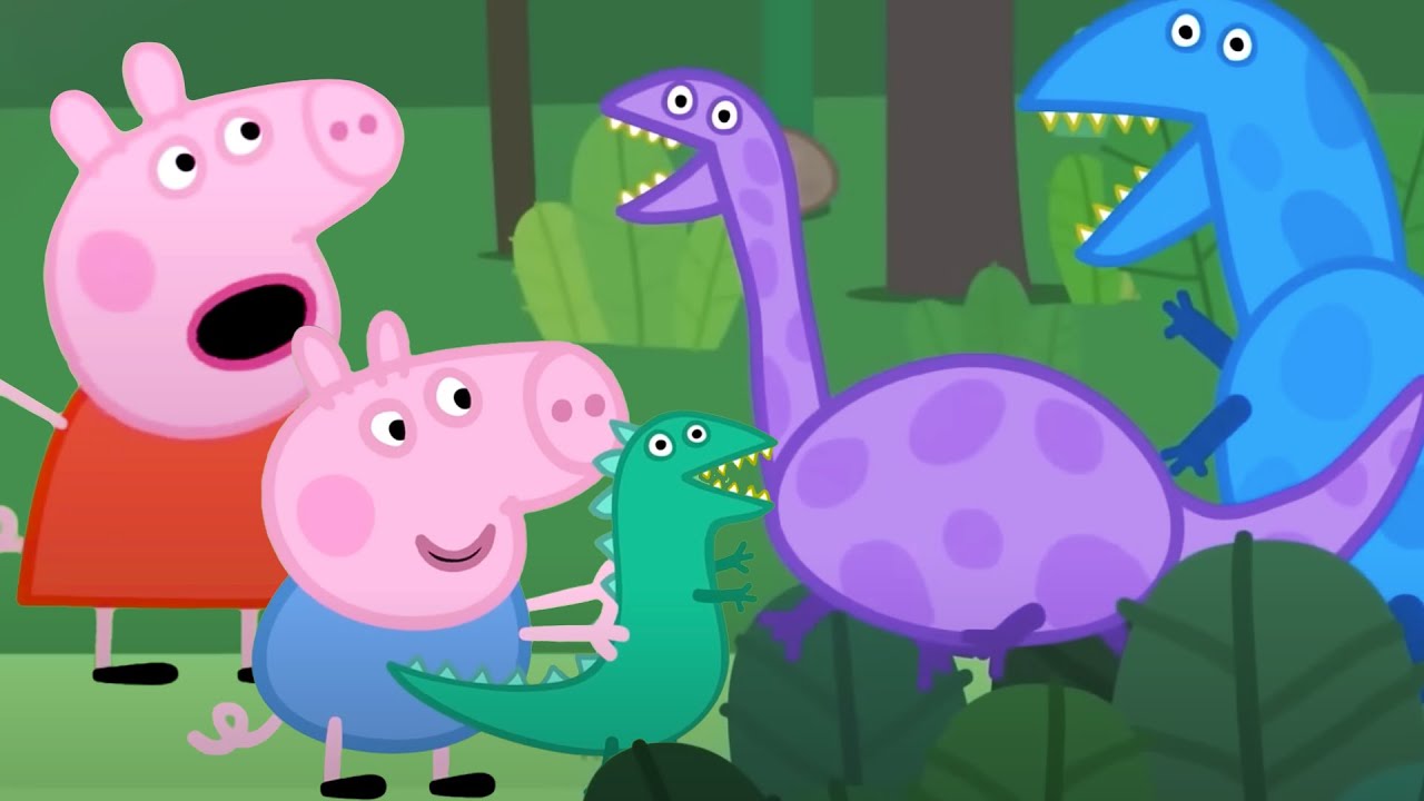 Peppa und George gehen in einen Dinosaurierpark! 🦖🦕 Peppa-Wutz Volle ...