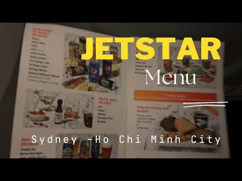 JETSTAR Flight Menu | Sydney to Ho Chi Minh City Vietnam - YouTube