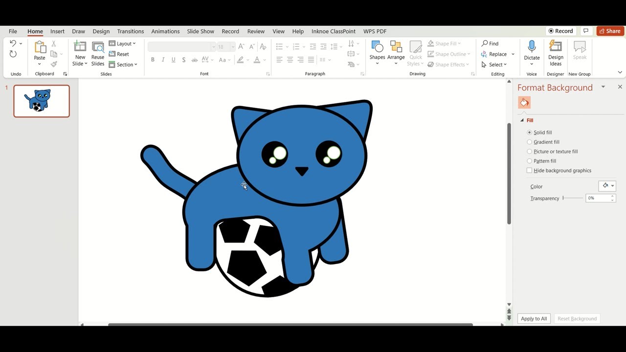 CUTE KITTY-CUTE EASY DRAWING USING POWERPOINT - YouTube