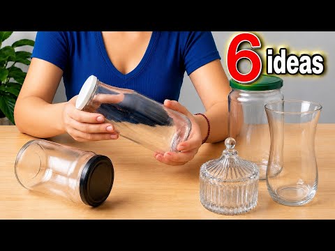 6 DIY Ideas with Old Glass Items! Don’t Throw Them Away—Look What I Made! ♻️
