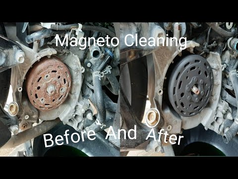 Aerox Magneto Cleaning - YouTube
