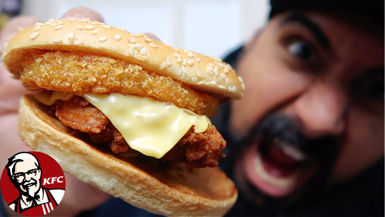 Kfc Gravy Burger Box Meal Youtube
