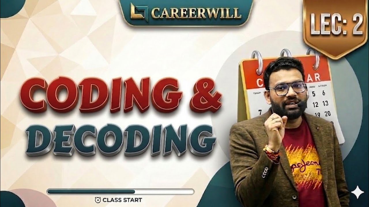 Coding decoding class 02 reasoning with Piyush varshney - YouTube